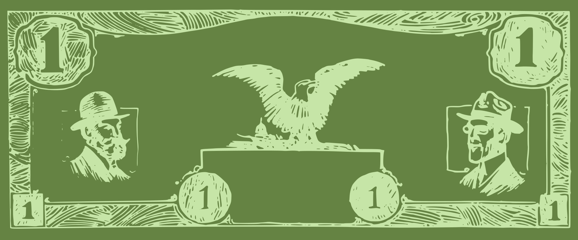 Desenho de uma cédula de dinheiro verde - Páginal Inicial Desenho de uma cédula de dinheiro verde - Páginal Inicial